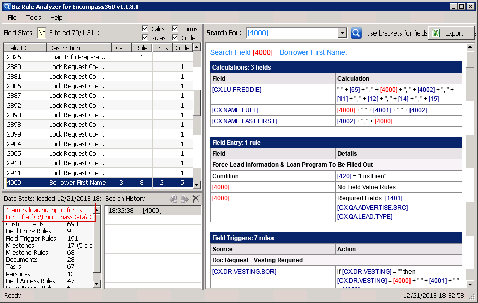 EncompDEV - Products - Biz Rule Analyzer